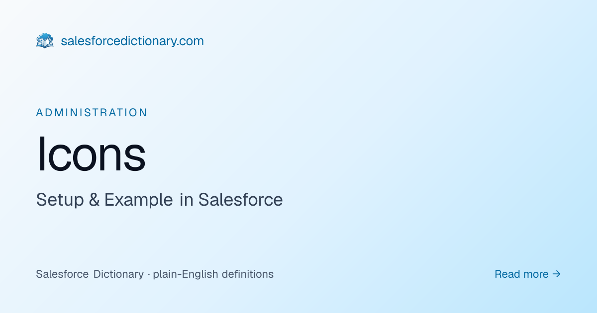 Icons - Definition & Examples | Salesforce Dictionary